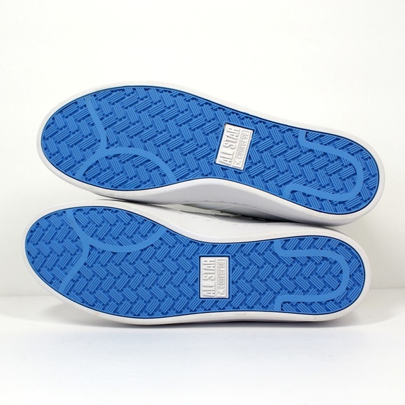 Converse | Shoes | Converse One Star Pro Leather White Bright Blue ...